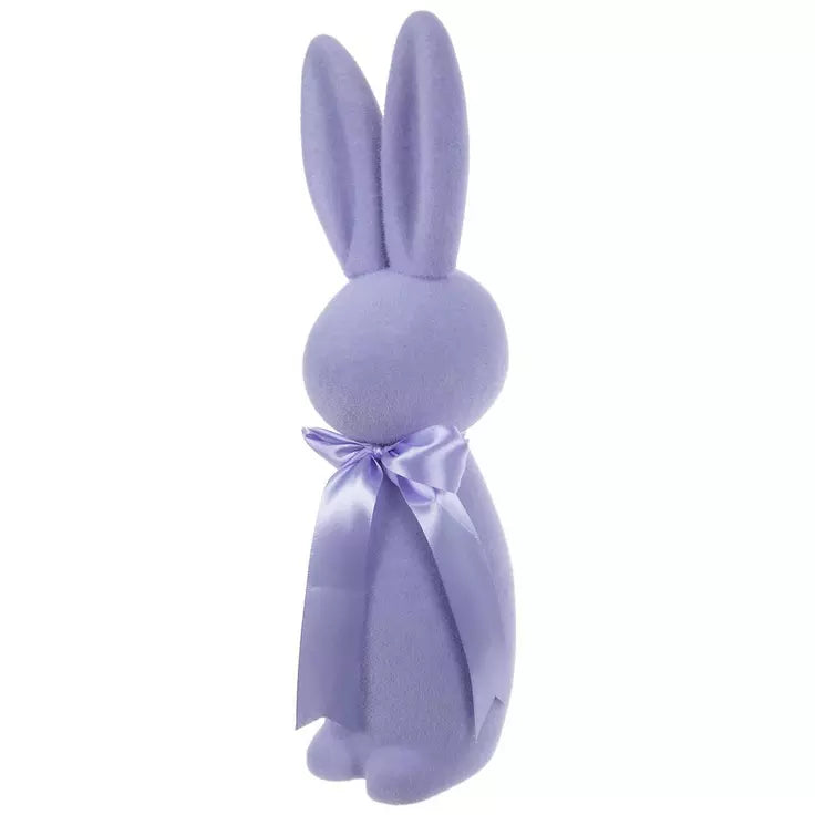 19" LAVENDER FLOCKED BUNNY – Dunn Deals Home Decor Boutique | Eleni Shops
