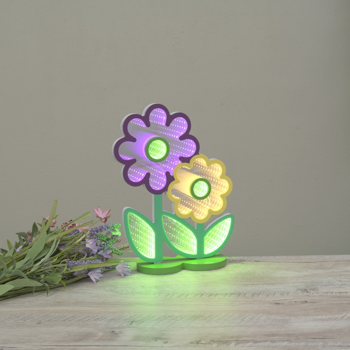 12" Lighted Infinity Flowers – Dunn Deals Home Decor Boutique | Eleni Shops