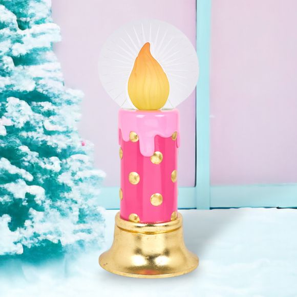 December Diamonds Retro 24.5" Pink LED Candle Display – Dunn Deals Home ...