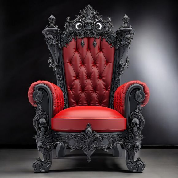 25" Blood Moon Wedding Vampire Chair – Dunn Deals Home Decor Boutique ...