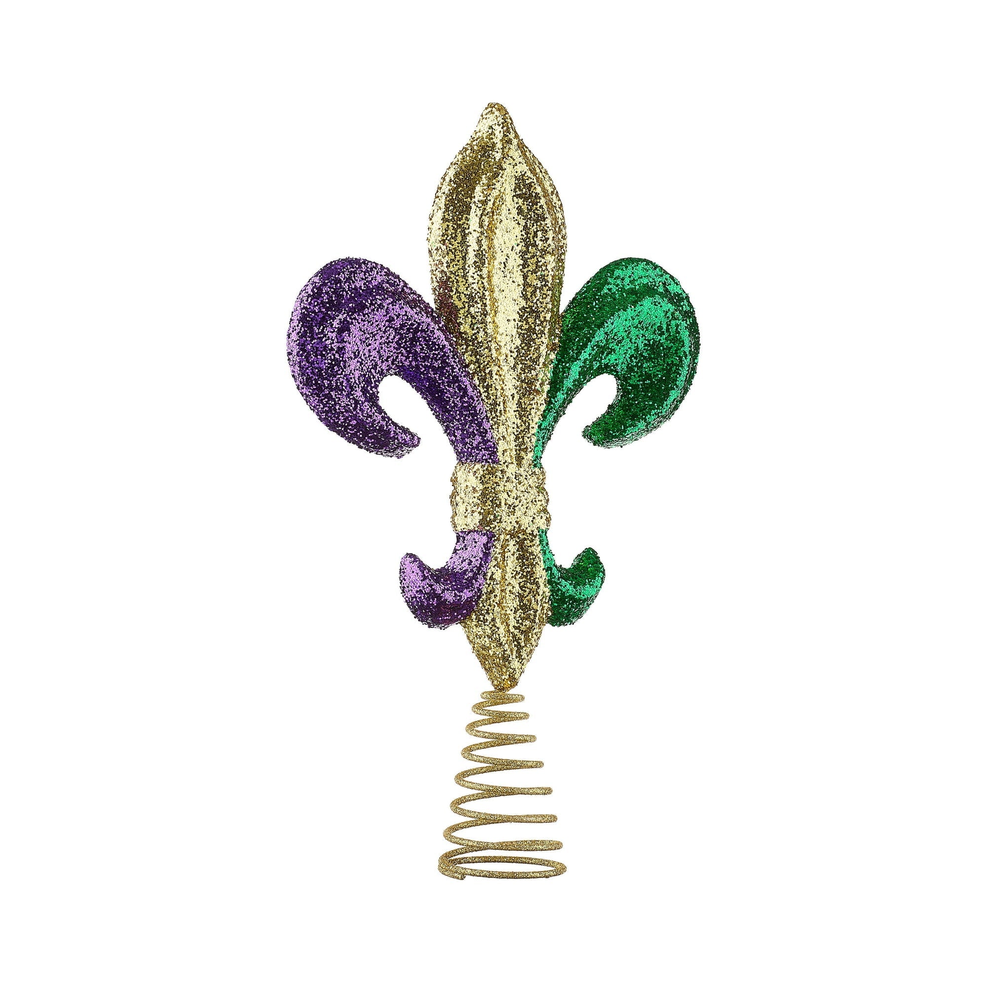 12" Mardi Gras Fleur-de-lis Tree Topper – Dunn Deals Home Decor ...