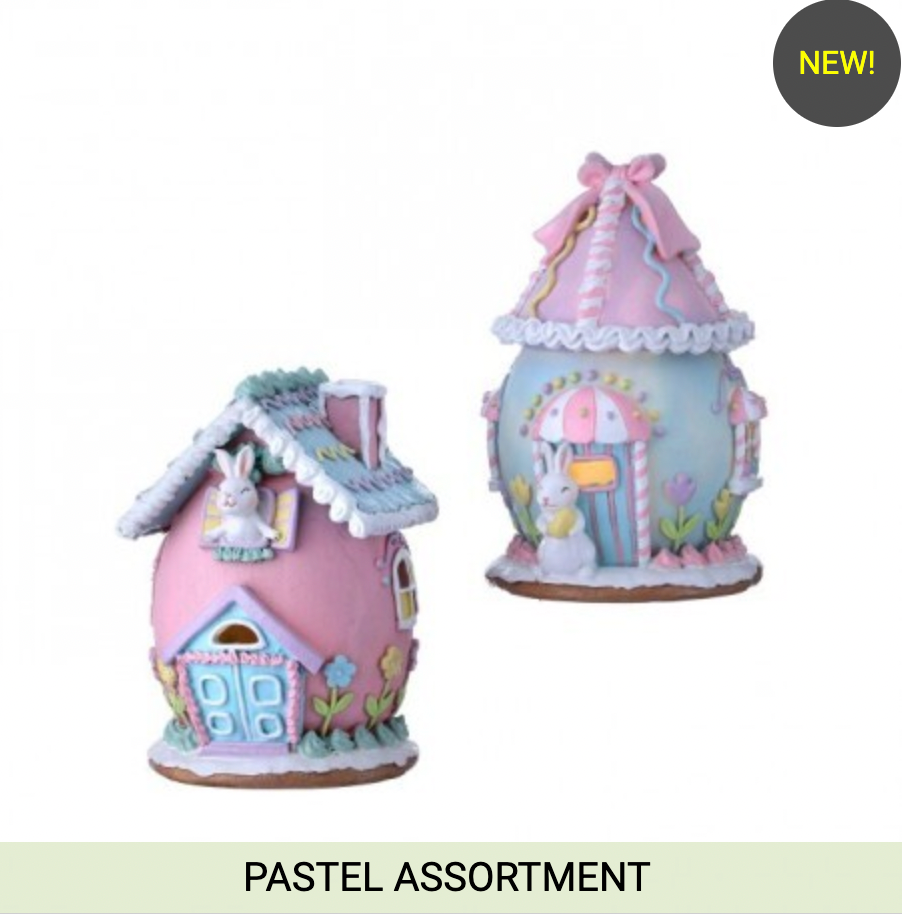 SET OF 2 - 7-9" LED RESIN EASTER HOUSES – Dunn Deals Home Decor ...