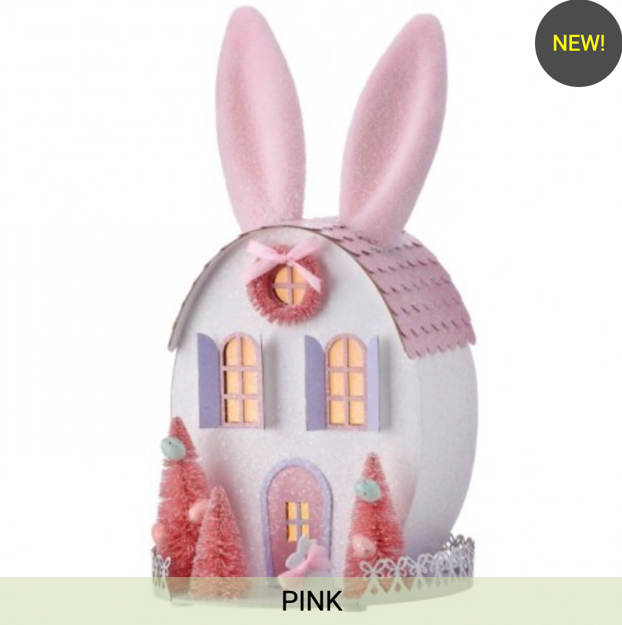 12.5" LED CB EASTER BUNNY HOUSE – Dunn Deals Home Decor Boutique ...