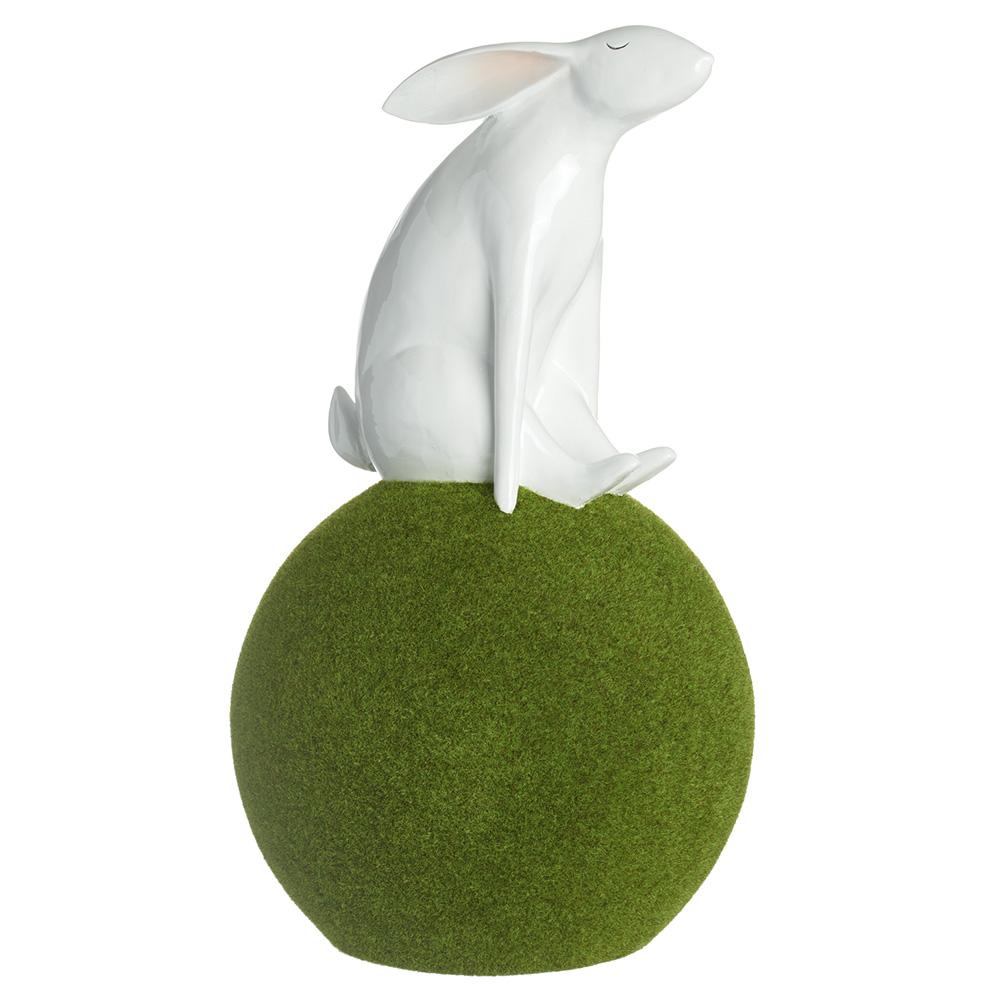 15" Bunny Sitting on Moss Ball – Dunn Deals Home Decor Boutique | Eleni ...